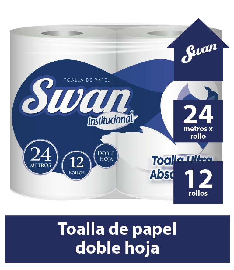 BIANCA Toalla de Papel Hoja Simple Jumbo 250mts Pack 2 Unid | Papeles Bianca